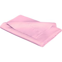 Betttuch Fleuresse "Colours", pink, B:220cm L:260cm, Mako-Satin, Obermaterial: 100% Baumwolle, Bettlaken, offenes Bettlaken