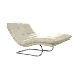 Relaxliege W.Schillig "daily dreams", beige (sahara s37), B:95cm H:91cm T:170cm, Stoff S37 (100% Polyester), Sofas, Relaxliege, in Waffelkissen-Optik, wahlweise mit Motor, Freischwingergestell