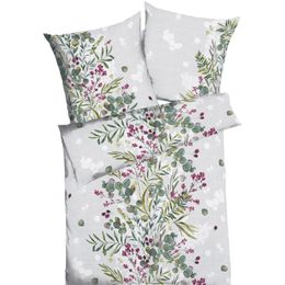 Bettw&auml;sche Kaeppel "Boho Bouquet", bunt, B/L: 155cm x 220cm, 1 Stk., 1 Stk., Mako-Satin, B/L: 80cm x 80cm, 2 Stk., Mako-Satin, Obermaterial: 100% Baumwolle, Bettw&auml;sche, Bettw&auml;sche, Mit Blumenmuster