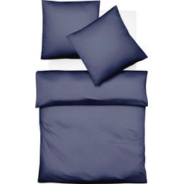 Bettw&auml;sche Fleuresse "Lech 3089", blau (marine), B/L: 155cm x 200cm, 1 Stk., 1 Stk., Flanell, B/L: 80cm x 80cm, 2 Stk., Flanell, Obermaterial: 100% Baumwolle, Bettw&auml;sche, Bettw&auml;sche, Edelflanell, Baumwolle, in Gr. 135x200, 155x220, 200x200cm