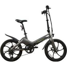 E-Bike SACHSENRAD "F11 Pro MagPuma mit Transporttasche" Gr. 35,5, anthrazit, Elektrofahrr&auml;der, 35,5cm, 20 Zoll (50,80cm), mit Transporttasche, R&uuml;ckspiegel, gefederte Sattelst&uuml;tze