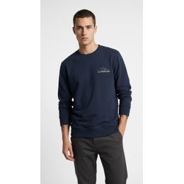Sweatshirt Quiksilver "BASIC GRAPHIC CREW", Herren, Gr. S (48), schwarz navy, Obermaterial: 60% Baumwolle, 40% Polyester, Sweatshirts Sweatshirt, sportlicher Stil, vielseitig einsetzbar