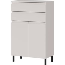 Kommode Germania "Scantic", braun (kaschmir), B:60cm H:97cm T:34cm, Holzwerkstoff, Spanplatte, Sideboards, Kommode, mit griffloser Optik