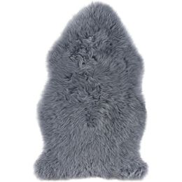 Fellteppich OTTO HOME "Mareile", grau (dunkelgrau), B:60cm H:50mm L:85cm, Lammfell, Teppiche, Fellteppich, echtes Lammfell, Uni-Farben, besonders weich, echter Kuschelteppich