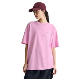 Marc O'Polo T-Shirt MARC O'POLO DENIM "aus Heavy Jersey", Damen, Gr. L, pale bubblegum, Obermaterial: 100% Baumwolle, unifarben, Basic, oversize, Rundhals, Shirts T-Shirt