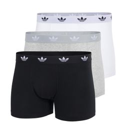 Trunk adidas originals "Comfort Flex Cotton", Damen, Gr. S, 917, grau, Obermaterial: 95% Baumwolle, 5% Elasthan, bedruckt, unifarben, eng, Unterhosen Trunk, weich, elastisch, Baumwollmix, Logo-Bund, ohne Eingriff