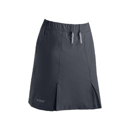 Skort Maier Sports "Fortunit Shortin W", Damen, Gr. 42, grau, 100% Polyester, R&ouml;cke Skort, atmungsaktiver Damen Rock mit integrierter Short, Regular Fit