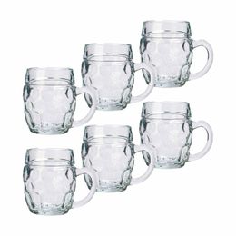 Bierkrug ST&Ouml;LZLE "Bierkr&uuml;ge T&uuml;binger 300 ml 6er Set transparent", bunt (transparent), 6 tlg., Glas, Trinkgef&auml;&szlig;e