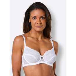 w&auml;schepur w&auml;schepur Damen Minimizer-BH mit B&uuml;gel mit elastischer Spitze, wei&szlig;, Gr&ouml;&szlig;e 85B