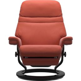 Relaxsessel stressless "Sunrise", henna batick, B:88cm H:103cm T:78cm, Leder BATICK: BATICK ist ein leicht korrigiertes, durchgef&auml;rbtes und genarbtes M&ouml;belleder, bei dem die meisten Unebenheiten und Spuren in der Regel entfernt wurden.;Leder PALOMA: PALOMA ist ein durchgef&auml;rbtes Semianilin-M&ouml;belleder mit nat&uuml;rlicher Narbung.;ROHLEDER Stoff Q2 FARON: Ein fester zuverl&auml;ssiger Boucl&eacute; mit einem strukt