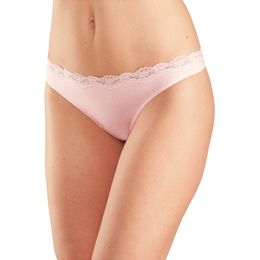 Lascana Damen String, rosa, wei&szlig;, schwarz, Gr&ouml;&szlig;e 40/42