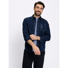 Catamaran Herren Hemd mit Shirt im Set, dunkelblau + bleu, Gr&ouml;&szlig;e 41/42