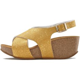 Lascana Damen Sandalette, curry-gelb, Gr&ouml;&szlig;e 37