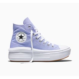 Sneaker Converse "CHUCK TAYLOR ALL STAR MOVE PLATFOR", Damen, Gr. 39, very peri, wei&szlig;, schwarz, Textil, Schuhe Sneaker