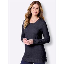 WITT Damen Langarmshirt, marine, Gr&ouml;&szlig;e 48/50
