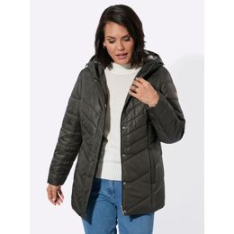 WITT Damen Steppjacke mit Zippertaschen, graphit, Gr&ouml;&szlig;e 36