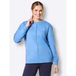 Catamaran Sports Damen Freizeitshirt mit Biese vorne, mittelblau, Gr&ouml;&szlig;e 36/38