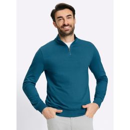 Catamaran Herren Langarmshirt mit Stehkragen, topas, Gr&ouml;&szlig;e 44/46