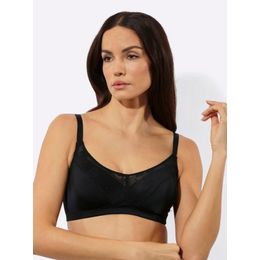 w&auml;schepur w&auml;schepur Damen BH ohne B&uuml;gel mit transparenter Spitze, schwarz, Gr&ouml;&szlig;e 80B