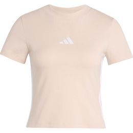 Adidas 3S T-Shirt Damen - Gr&ouml;&szlig;e L - rosa