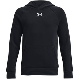 Under Armour RIVAL Hoodie Kinder - Gr&ouml;&szlig;e L - schwarz
