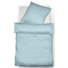 Bettw&auml;sche Fleuresse "Jade", blau (azur), B/L: 155cm x 220cm, 1 Stk., 1 Stk., Mako-Damast, B/L: 80cm x 80cm, 2 Stk., Mako-Damast, Obermaterial: 100% Baumwolle, Bettw&auml;sche, Bettw&auml;sche, mit edlem Paisleymuster