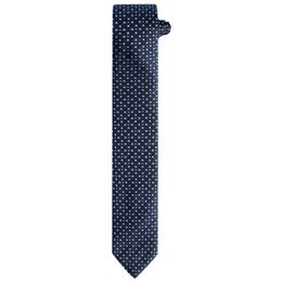 Krawatte BOSS "H-Tie 7,5 cm", Herren, dunkelblau, Web, Materialmix, gemustert, festlich, Krawatten, mit Jacquard-Struktur