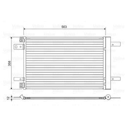 Valeo Kondensator, Klimaanlage 822550 f&uuml;r Vaughall DS Peugeot TOYOTA