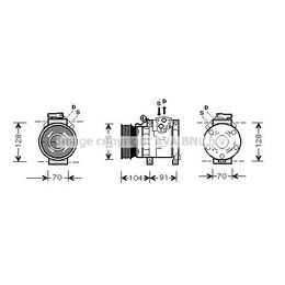 AVA QUALITY COOLING Kompressor, Klimaanlage AUK167 f&uuml;r LAND ROVER JPB000030