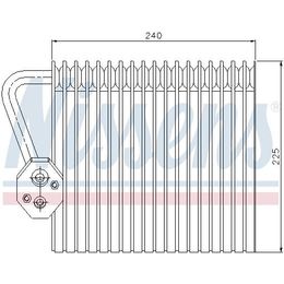 NISSENS Verdampfer, Klimaanlage 92167 mit Rohrleitung f&uuml;r RENAULT 7701207874