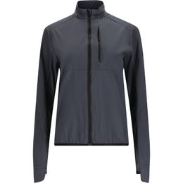 Sweatjacke Endurance "Nimbos", Herren, Gr. 42, blau (dunkelblau), 100% Polyamid, unifarben, normal, hoch geschlossener Ausschnitt, Sweatjacken Sweatjacke, in leichter Konstruktion f&uuml;r Fahrrad und MTB