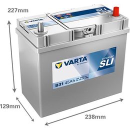 Varta Starterbatterie DYNAMIC SLI 12 V, 45 Ah, 330 A 545155033K262 12V 45Ah 330A f&uuml;r RENAULT DAEWOO SUZUKI FIAT / LANCIA TOYOTA MAZDA FORD NISSAN OPEL