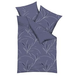 Bettw&auml;sche Kaeppel "Organic", blau, B/L: 155cm x 220cm, 1 Stk., 1 Stk., Mako-Satin, B/L: 80cm x 80cm, 2 Stk., Mako-Satin, Obermaterial: 100% Baumwolle, Bettw&auml;sche, Bettw&auml;sche