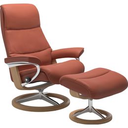Relaxsessel stressless "View", rot (henna paloma), B:82cm H:109cm T:81cm, Leder BATICK: BATICK ist ein leicht korrigiertes, durchgef&auml;rbtes und genarbtes M&ouml;belleder, bei dem die meisten Unebenheiten und Spuren in der Regel entfernt wurden.;Leder PALOMA: PALOMA ist ein durchgef&auml;rbtes Semianilin-M&ouml;belleder mit nat&uuml;rlicher Narbung.;ROHLEDER Stoff Q2 FARON: Ein fester zuverl&auml;ssiger Boucl&eacute; mit einem str
