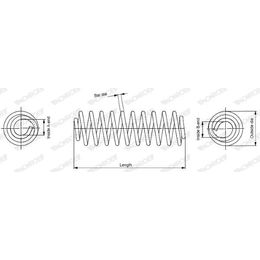 Monroe Fahrwerksfeder 154034946 f&uuml;r Ford