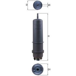 Mahle Kraftstofffilter KL 872/7 &Oslash;58,0mm 58,0mm f&uuml;r BMW 8591018 13328582272 8582008