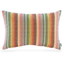HOCK Dekokissen H.O.C.K. "Kerem", bunt (bunt, gemustert), B:30cm L:50cm, Baumwolle, Polyester, Dekokissen_Sitzkissen_Kissenh&uuml;llen, mit Zackenmuster, Kissenh&uuml;lle mit F&uuml;llung, 1 St&uuml;ck