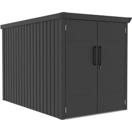 Fahrradbox WESTMANN "Velos 1", schwarz, B:133cm H:151cm T:222cm, Stahl, Aufbewahrungsboxen, BxTxH: 133x222x151 cm