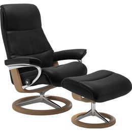 Relaxsessel stressless "View", schwarz (schwarz batick), B:82cm H:109cm T:81cm, Leder BATICK: BATICK ist ein leicht korrigiertes, durchgef&auml;rbtes und genarbtes M&ouml;belleder, bei dem die meisten Unebenheiten und Spuren in der Regel entfernt wurden.;Leder PALOMA: PALOMA ist ein durchgef&auml;rbtes Semianilin-M&ouml;belleder mit nat&uuml;rlicher Narbung.;ROHLEDER Stoff Q2 FARON: Ein fester zuverl&auml;ssiger Boucl&eacute; mit ein
