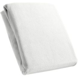 Spannbettlaken Kum "Mikrofaser-Fleece Spannbetttuch", grau (hellgrau), L:200cm, Microfaser-Fleece, Obermaterial: 100% Polyester, Bettlaken, Spannbettlaken, bis ca. 25 cm Matratzenh&ouml;he, weich & kuschelig