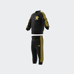 Sporthose adidas originals "adidas originals X SMILEY WORLD SST KIDS", M&auml;dchen, Gr. 62, N-Gr, schwarz (schwarz,), Obermaterial: 100% Polyester, Hosen Sporthose
