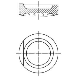 Mahle Kolben 029 88 02 f&uuml;r VW CUPRA AUDI 037107107C 037107081A