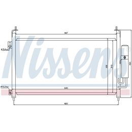 NISSENS Kondensator, Klimaanlage 94875 f&uuml;r HONDA 80110SMGE02 80110SMGE01