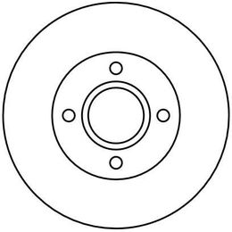 TRW Bremsscheibe DF4036 vorne rechts links bel&uuml;ftet 258mm f&uuml;r FORD ASIA & OCEANIA MAZDA 1323620 1499045 3049893