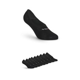 F&uuml;&szlig;linge Fila "UNISEX GHOST SOCKS SILICONE HEEL INSIDE", Damen, Gr. 43-46, schwarz, Baumwollmischung, normal, Socken F&uuml;&szlig;linge, mit Logo-Schriftzug