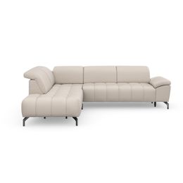 Sit & More Ecksofa SIT & MORE "Cool L-Form", grau (elephant), B:272cm H:79cm T:220cm, Sofas, Ecksofa, wahlweise mit Kopfteilverstellung und Vorziehsitz motorisch