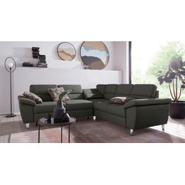 Sit & More Ecksofa SIT & MORE "Sorano L-Form", grau (anthrazit), B:249cm H:88cm T:229cm, Sofas, Ecksofa, wahlweise mit Bett- und Relaxfunktion, inkl. Bettkasten