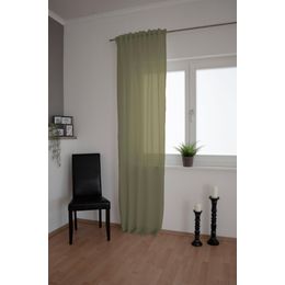 Vorhang HOMING "Lian" Gr. 1, gr&uuml;n, B:140cm H:245cm, Leinen, Polyester, Gardinen, Vorhang Lian