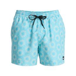 Boardshorts Quiksilver "Everyday Printed Volley 15", Herren, Gr. S, aqua ocean mayhem, Obermaterial: 100% Microfaser;, Hosen Boardshorts