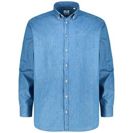Gro&szlig;e Gr&ouml;&szlig;en Pfundskerl Jeanshemd, leicht Farbe jeansblau Gr&ouml;&szlig;e: 3XL